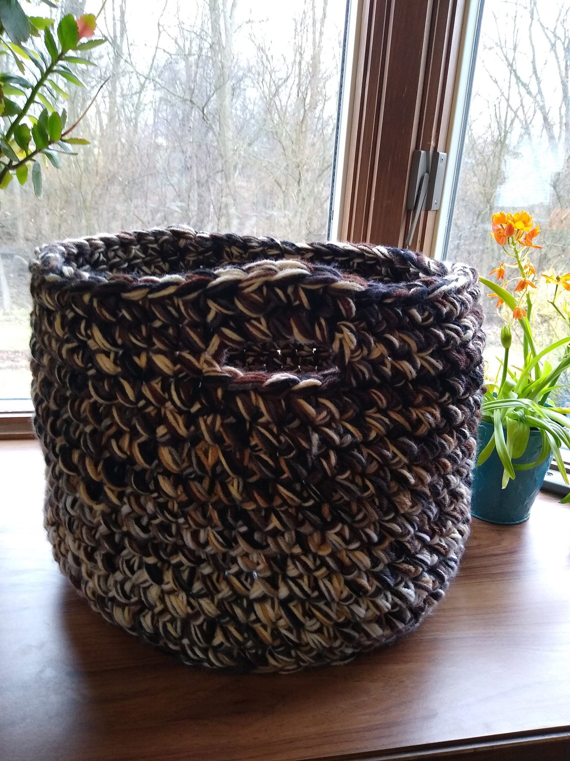 Yarn Basket Crochet PATTERN - Etsy