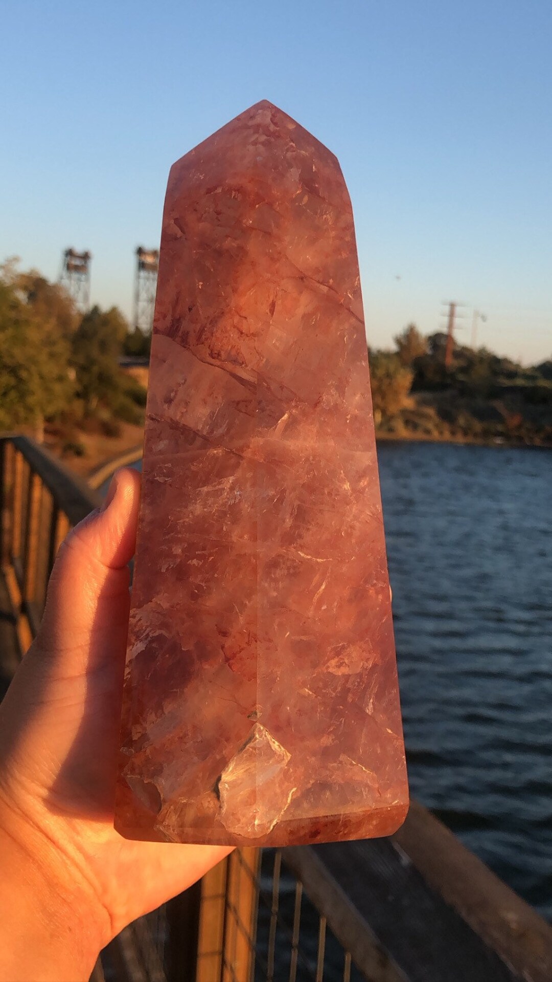 Red Hematoid Quartz Tower XL Fire Quartz Tower XL Red Healer - Etsy