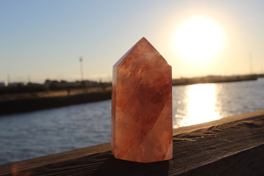 Red Hematoid Quartz Tower | Fire Quartz Tower | Red Healer - Etsy