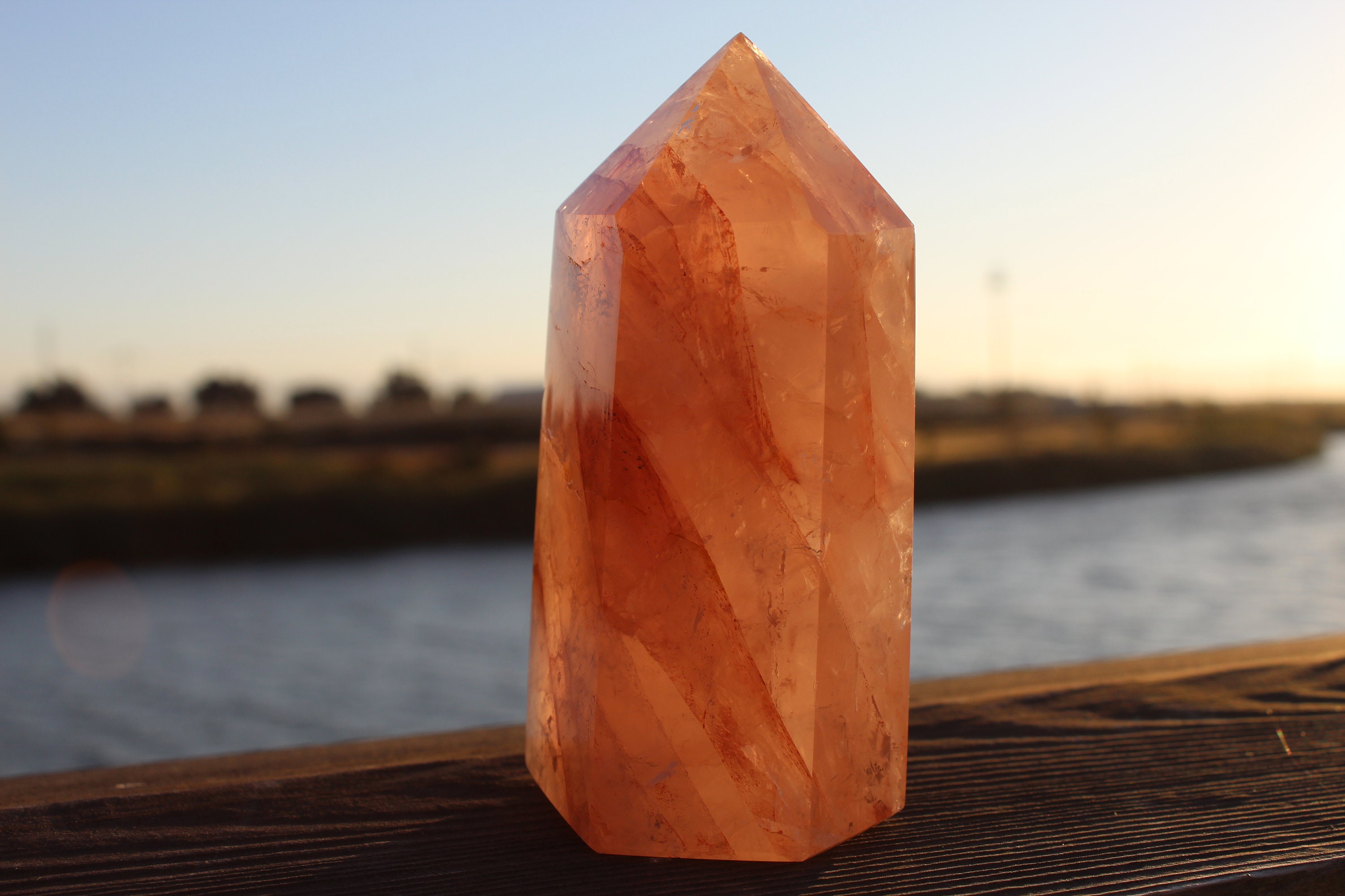 Red Hematoid Quartz Tower Fire Quartz Tower Red Healer - Etsy