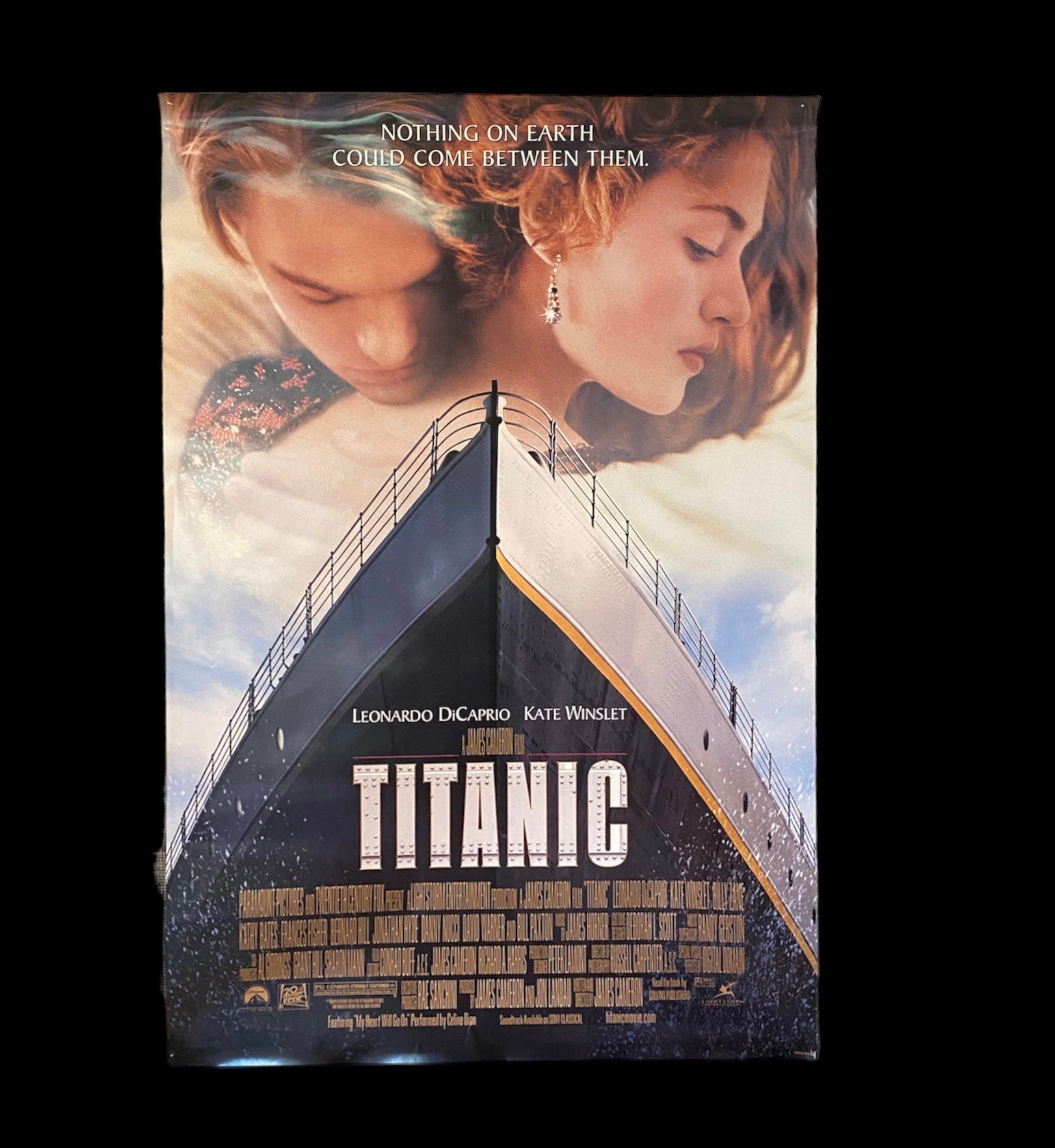Titanic Movie Poster, Wall Art 1997, Genuine Movie Advertisement ...