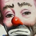 Vintage 1989 Rusty Rust Emmett Kelly Clown Painting, Oil on Canvas ...