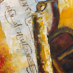 Jazz | Musical Instruments | Oil Painting | Original | Abstract ...