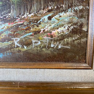 Vintage Oil Painting, Landscape by R Paul, Wooden Framed 26 X 30 - Etsy