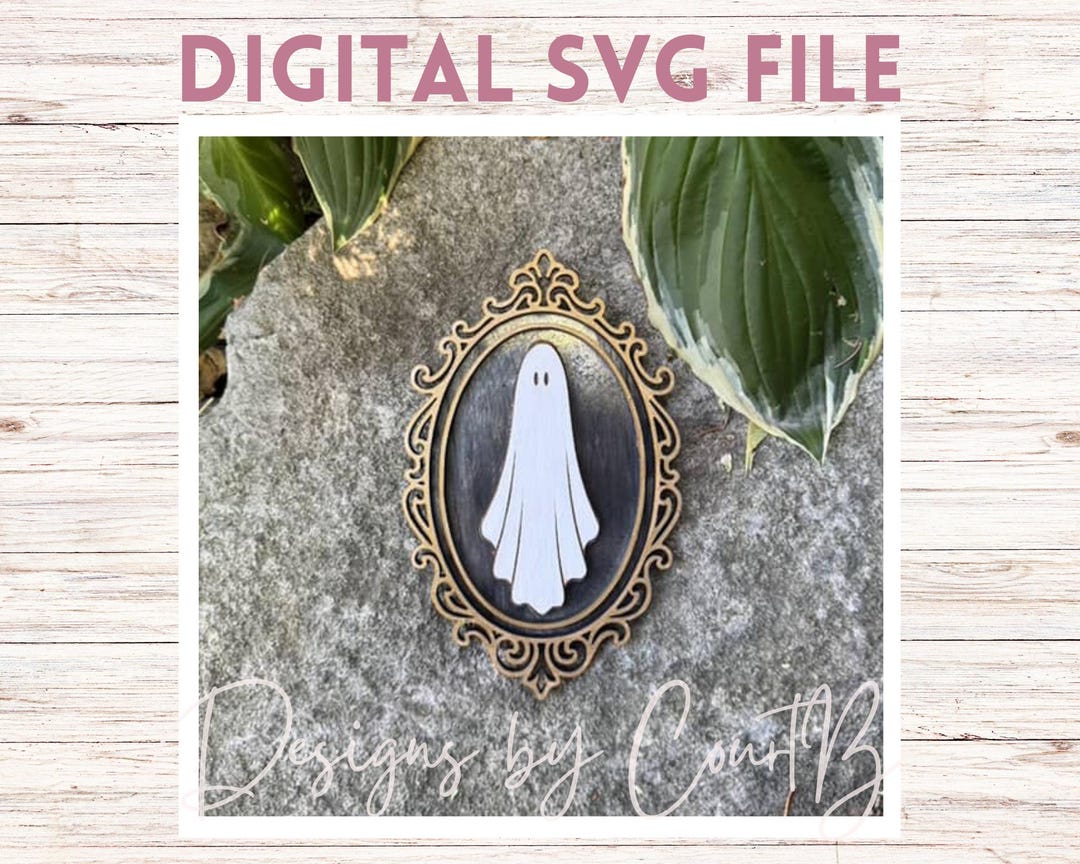 Halloween Ghost Mirror: Laser Cut SVG File (digital Download) - Etsy