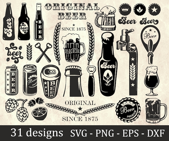 Beer Bundle SVG alcohol svg drinking svg Mug Svg Beer | Etsy