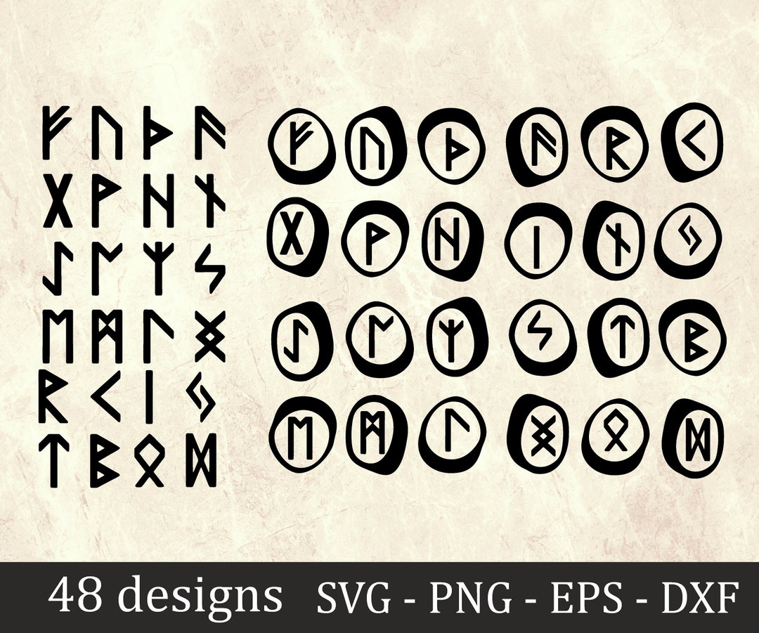 Runes Bundle Svg,runes Silhouette,runes Svg,runes Clipart,runes Vector ...