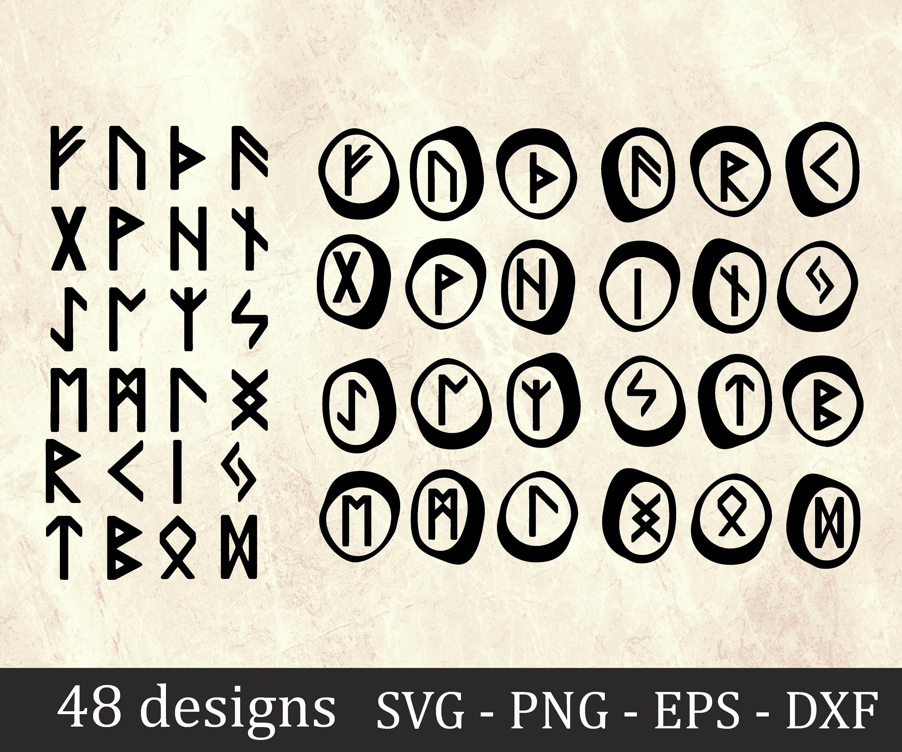 Runes Bundle Svg,runes Silhouette,runes Svg,runes Clipart,runes Vector ...