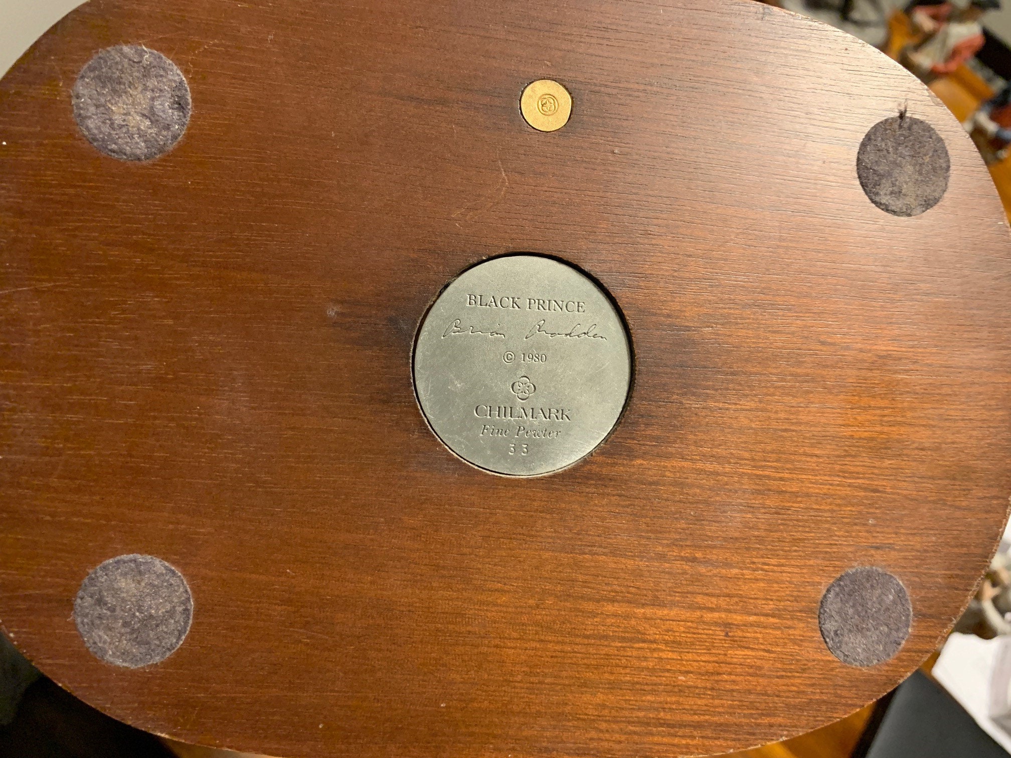 Brian Rodden, 90 Mm Chilmark Sculpture, Pewter, Edward the Black Prince ...