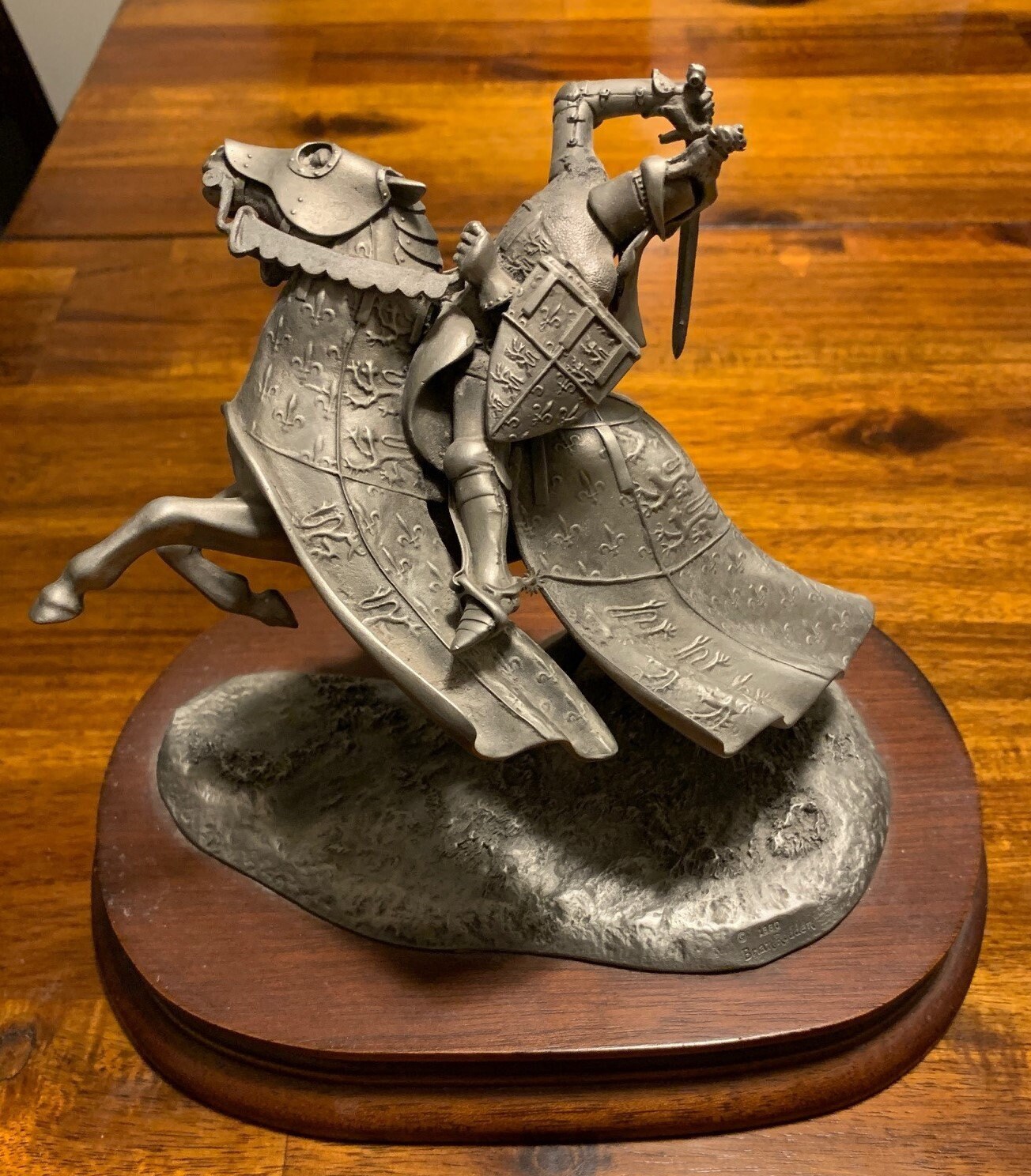 Brian Rodden, 90 Mm Chilmark Sculpture, Pewter, Edward the Black Prince ...