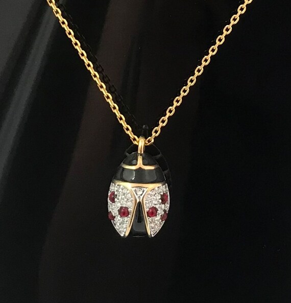 Vintage Joan Rivers Large Egg Shape Ladybug Enamel With - Etsy UK