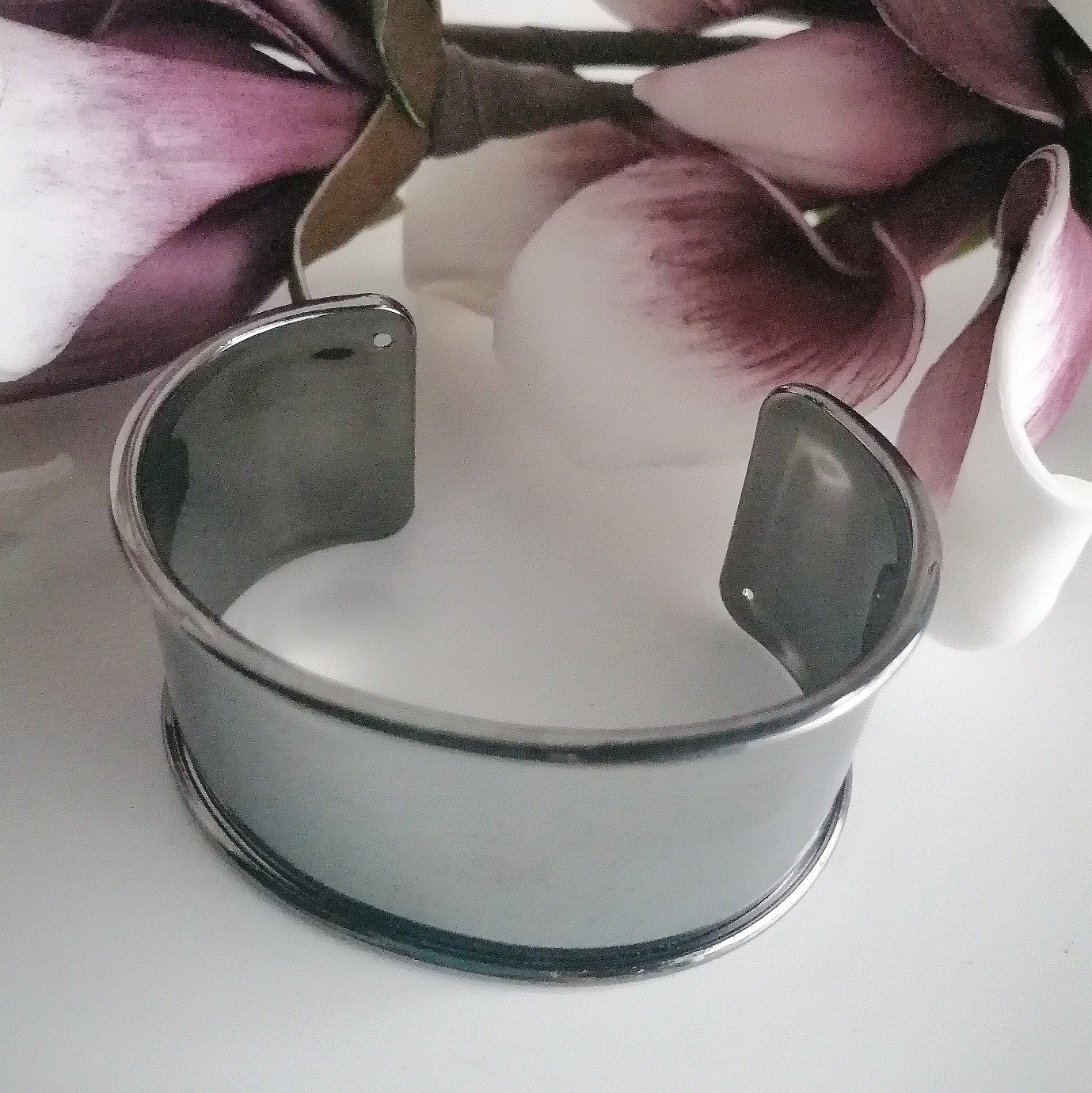 Statement Bangle, Wide Bracelet, Anthracite, Gold Cuff Bracelet, 35 MM ...