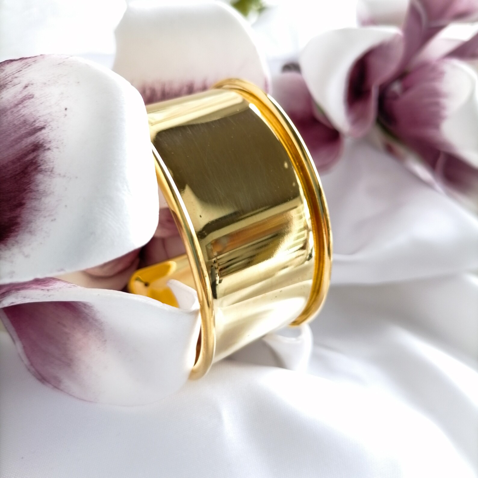 Gold Statement Bangle Wide Bracelet Gold Cuff Bracelet 35MM - Etsy