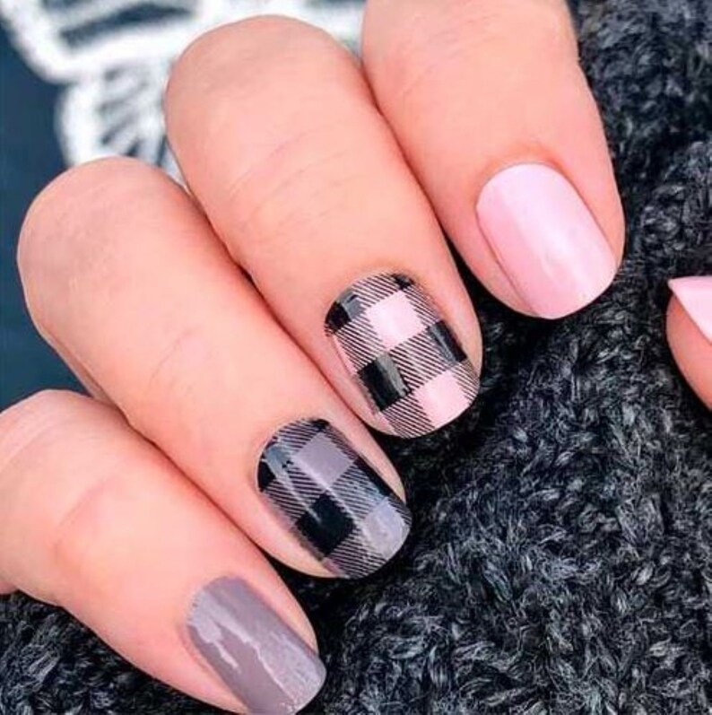 Plaid About You Color Street Nail Polish Strips - Etsy