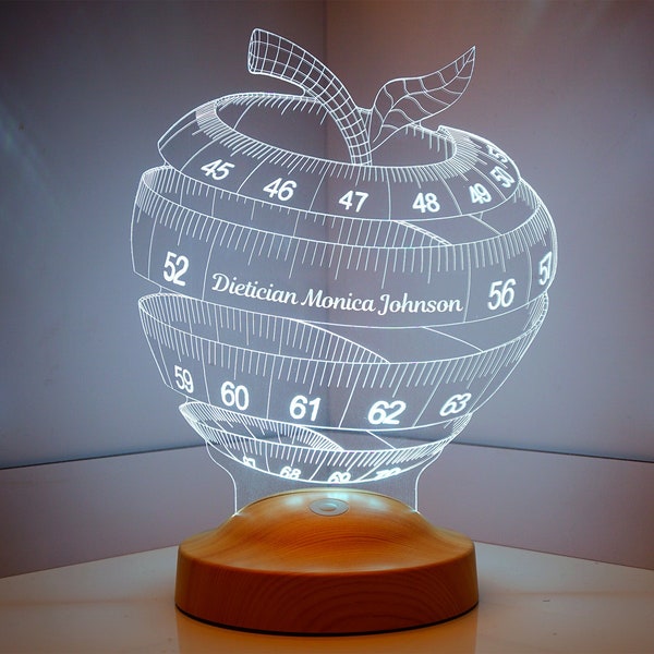 Apple Night Light - Etsy