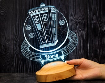 Tardis Lamp - Etsy