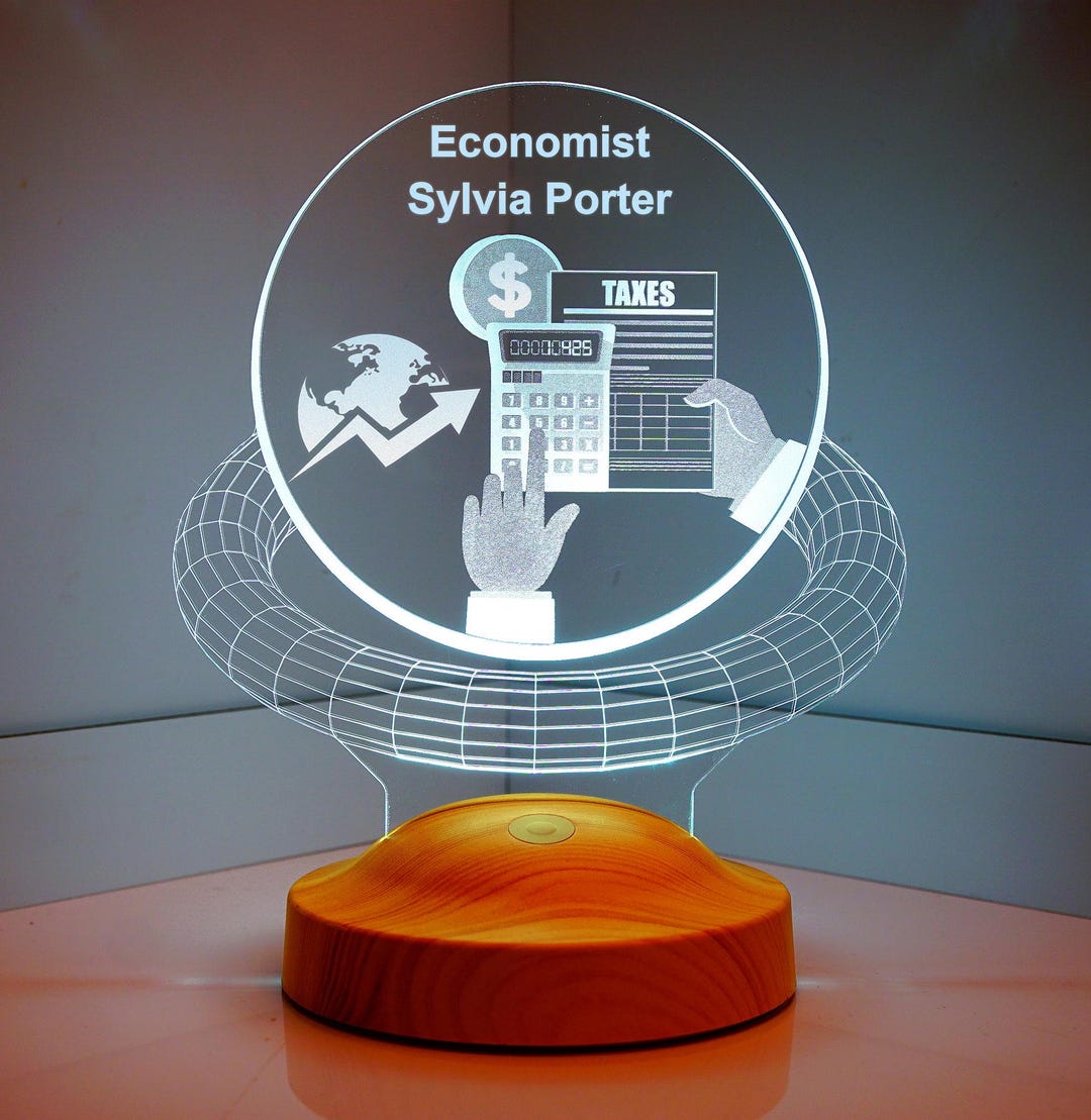 Economist Gift Personalized 3D Lamp, Gift for Financial Advisor, Gifts ...