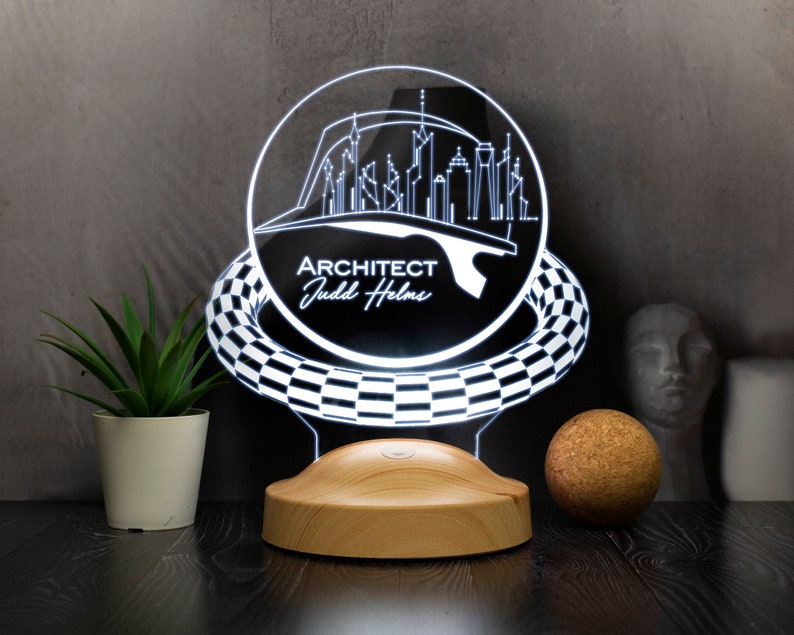 Personalized 3D Architect Lamp, Custom Gift for Architects ...
