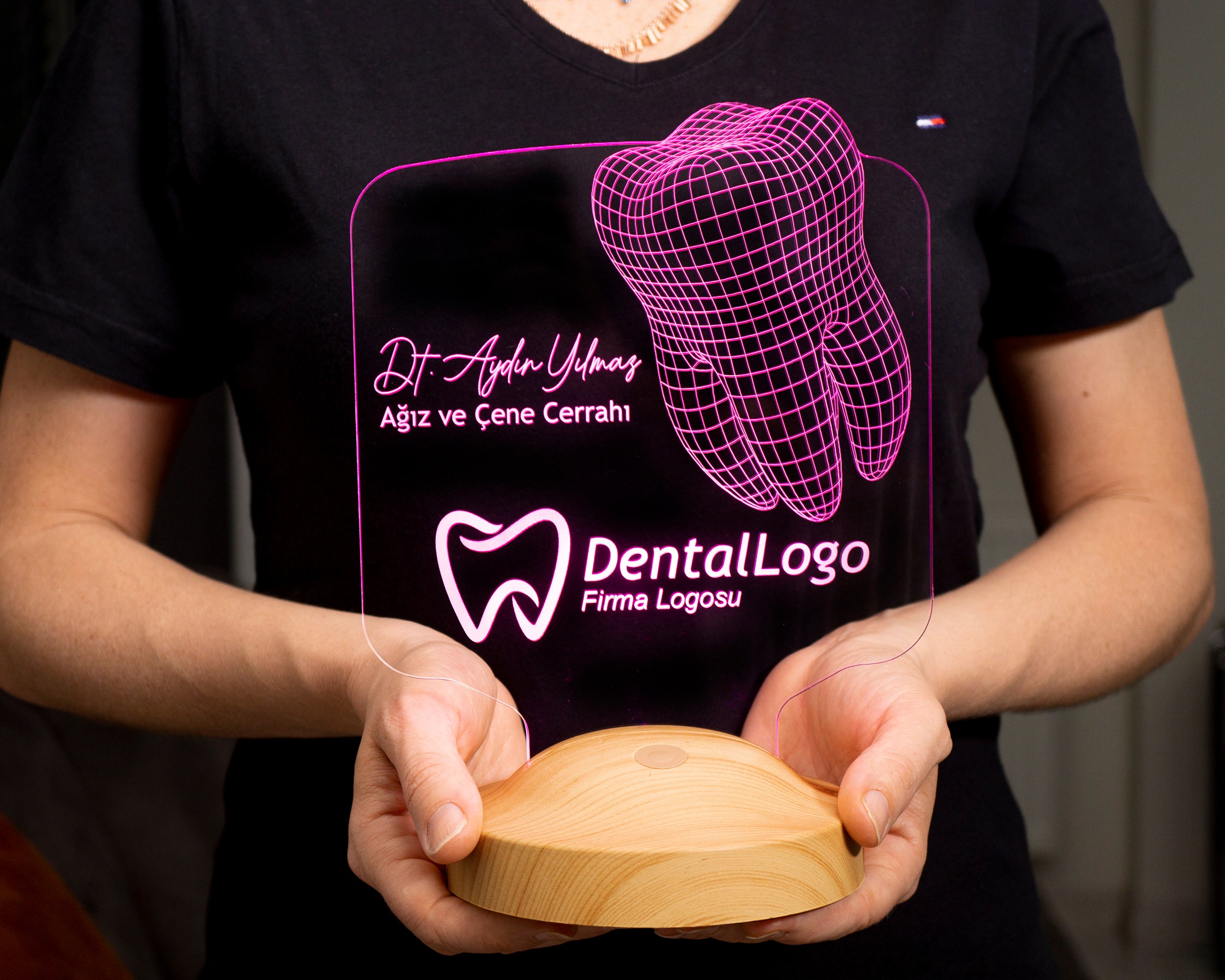 Dentist Tooth Personalized 3D Lampdental Office Gift Dentist - Etsy