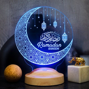 Ramadan Kareem 3D Ramadan Lamp, Gift for Muslim Friend, İslamic Room ...