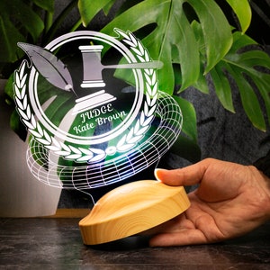 Judge Gavel, Judge Lamp, Lawyer Sign, 3D Lamp, Custom Night Light ...