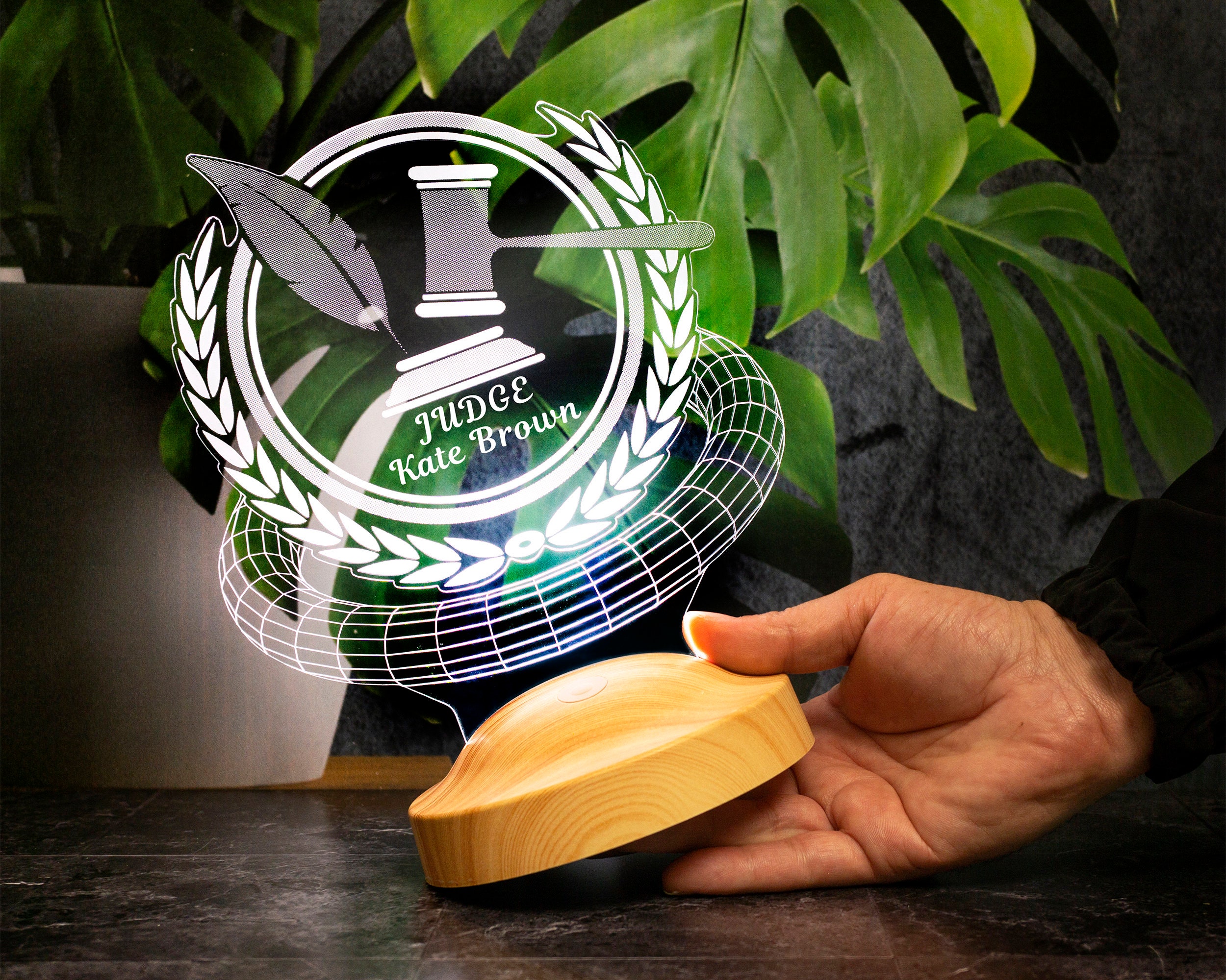 Judge Gavel, Judge Lamp, Lawyer Sign, 3D Lamp, Custom Night Light ...