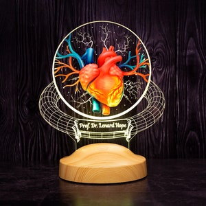 Cardiologist Gift 3D Led Lamp, Heart Specialist Doctor Gift ...