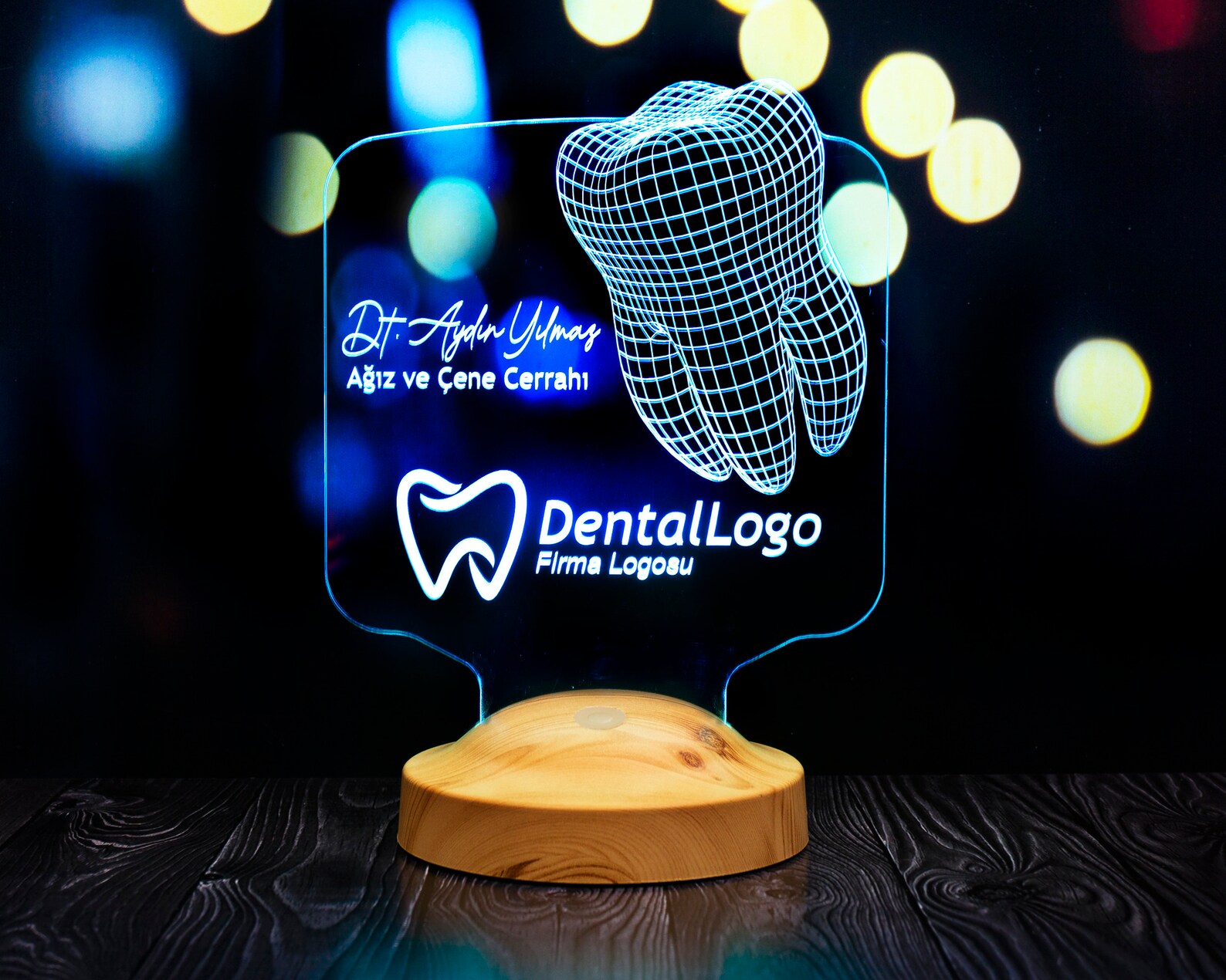 Dentist Tooth Personalized 3D Lampdental Office Gift Dentist - Etsy