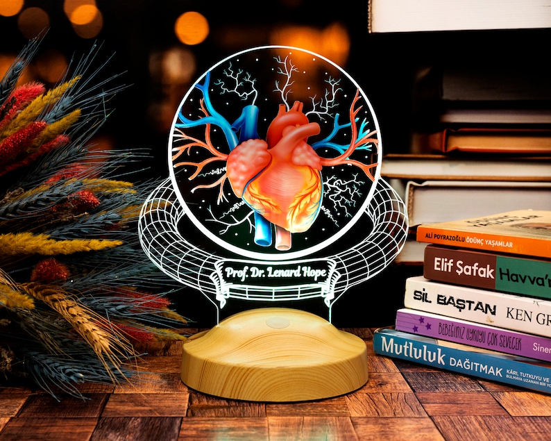 Cardiologist Gift 3D Led Lamp, Heart Specialist Doctor Gift ...