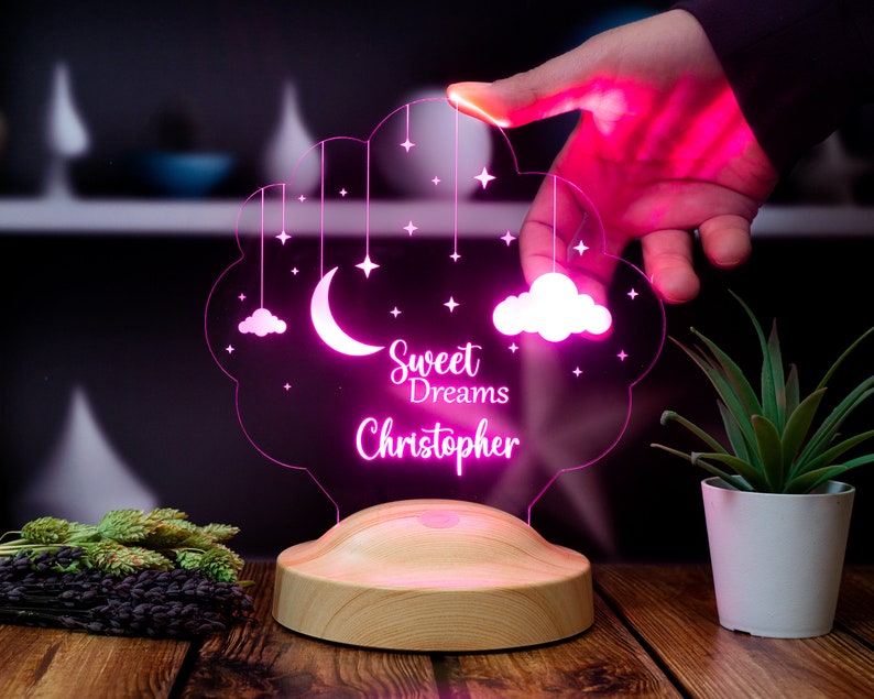 Sweet Dreams Night Light,sweet Dream Nursery Decor, Custom Baby Gift ...