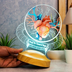 Cardiologist Gift 3D Led Lamp, Heart Specialist Doctor Gift ...