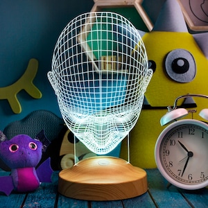 3D Human Head Night Light, Psychology Gift, Philosophy Decor, Gift for ...