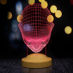 3D Human Head Night Light, Psychology Gift, Philosophy Decor, Gift for ...