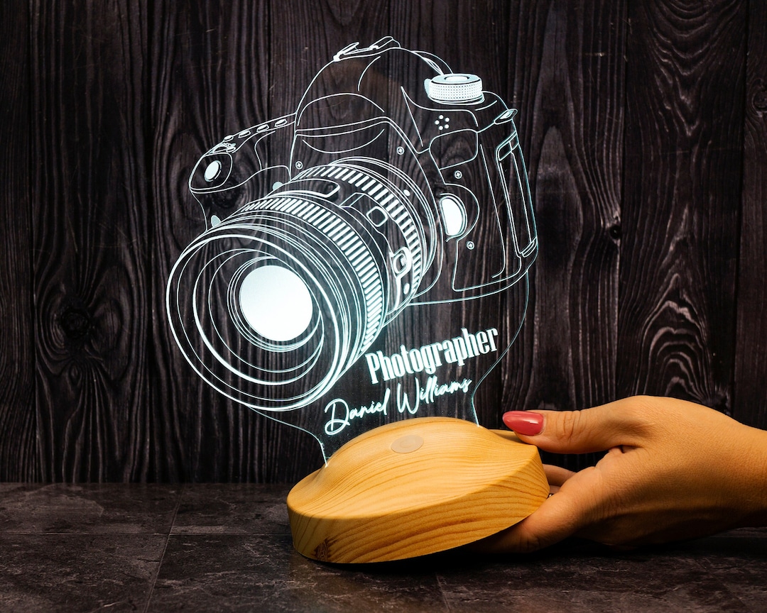 Photographer Gift Camera Led Lamp, 3D Illusion Lamp, Night Light for ...