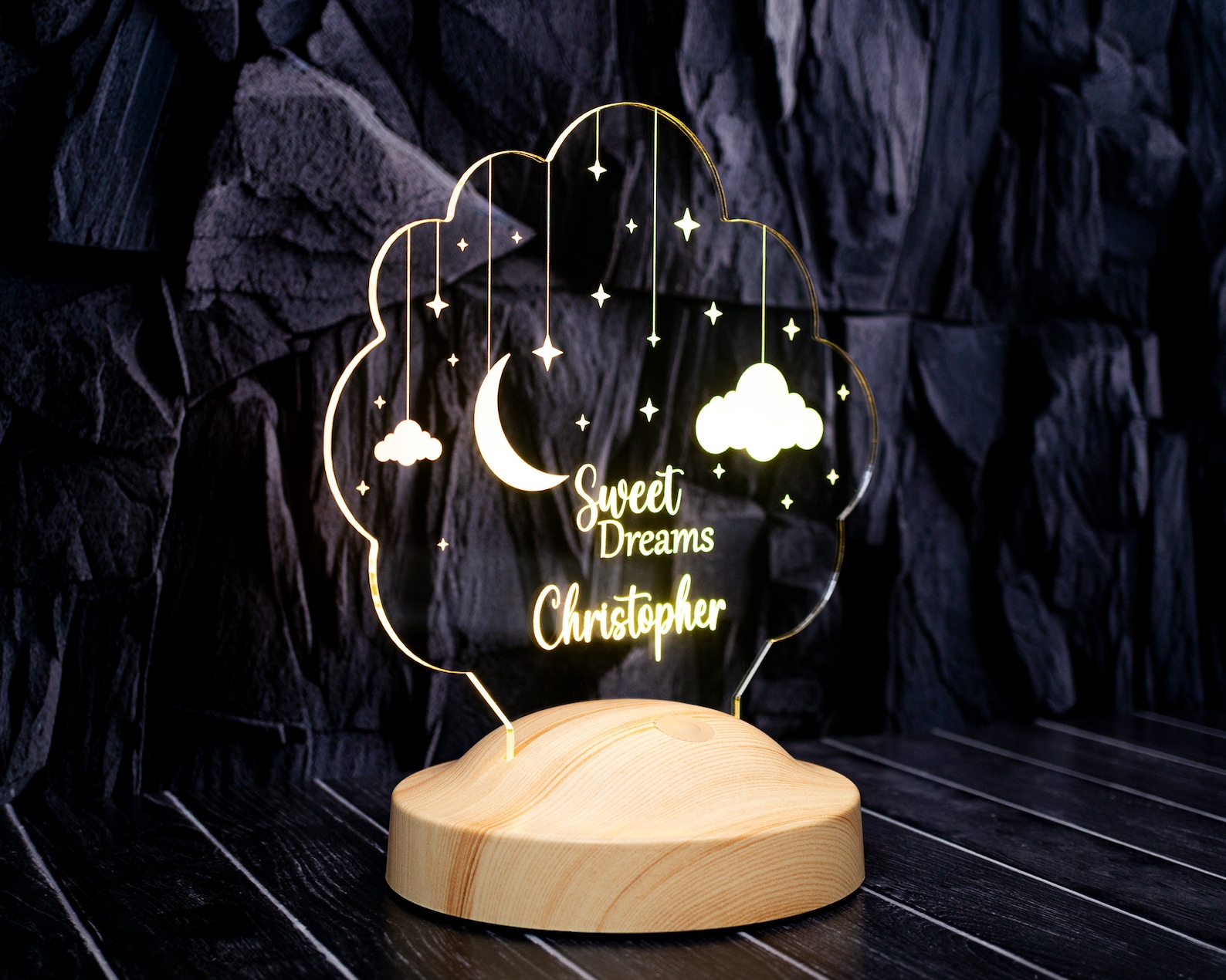 Sweet Dreams Night Light,sweet Dream Nursery Decor, Custom Baby Gift ...