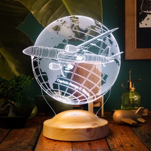 Adventure Gift 3D Airplane, Travel Plane, 3D Custom Globe Lamp, Gifts ...