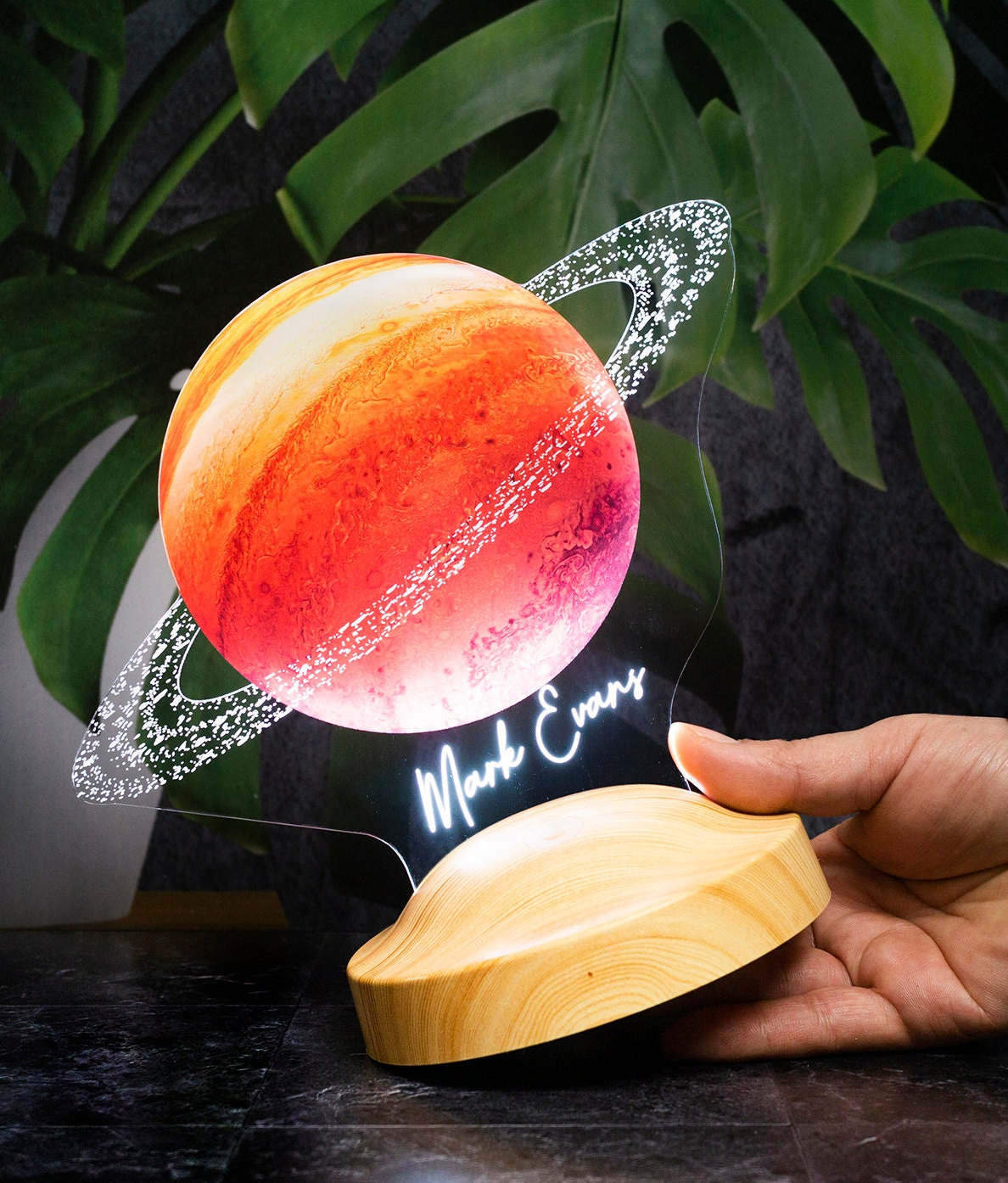 Personalized Saturn Planet Lamp, Saturn Planet Led Lamp, Gift for ...