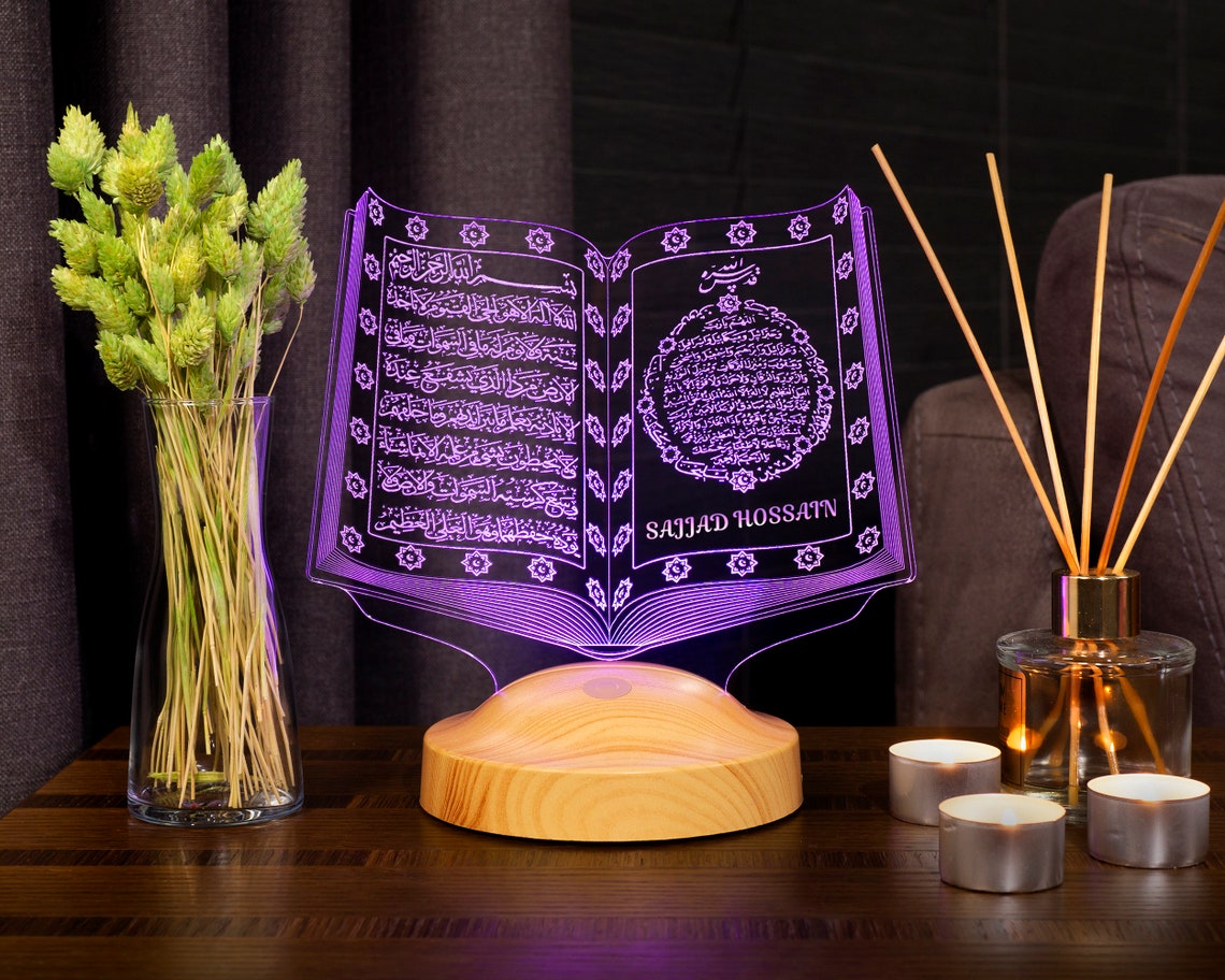 Koran Sura With Name Ayatul Kursi Ramadan Decoration Eid | Etsy
