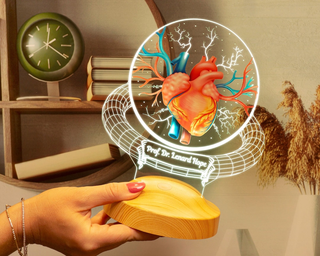 Cardiologist Gift 3D Led Lamp, Heart Specialist Doctor Gift ...