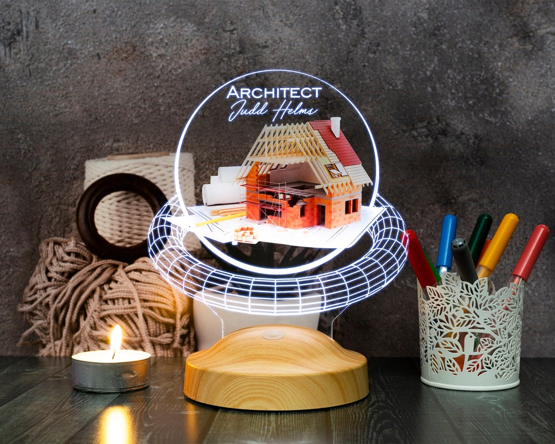 Architect Gift 3D Led Lamp,architect Gift, Personalized Gifts for ...