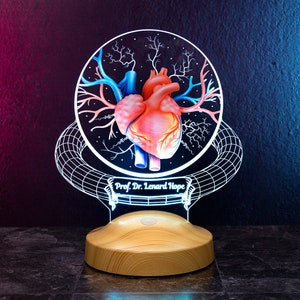 Cardiologist Gift 3D Led Lamp, Heart Specialist Doctor Gift ...