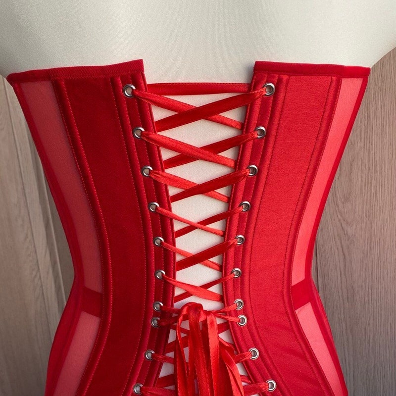 Red Corset - Etsy