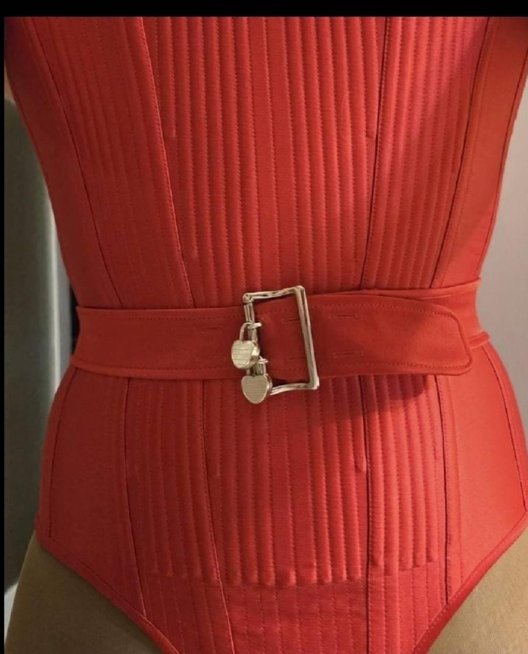 Satin Overbust Corset Bodysuit, Structured Corset Body, Lace up Back ...