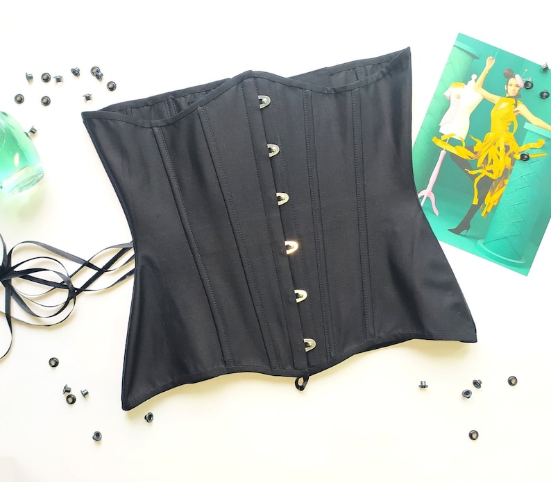 Custom Heavy Duty Corset, Steel Boned Underbust Corset for Waist ...