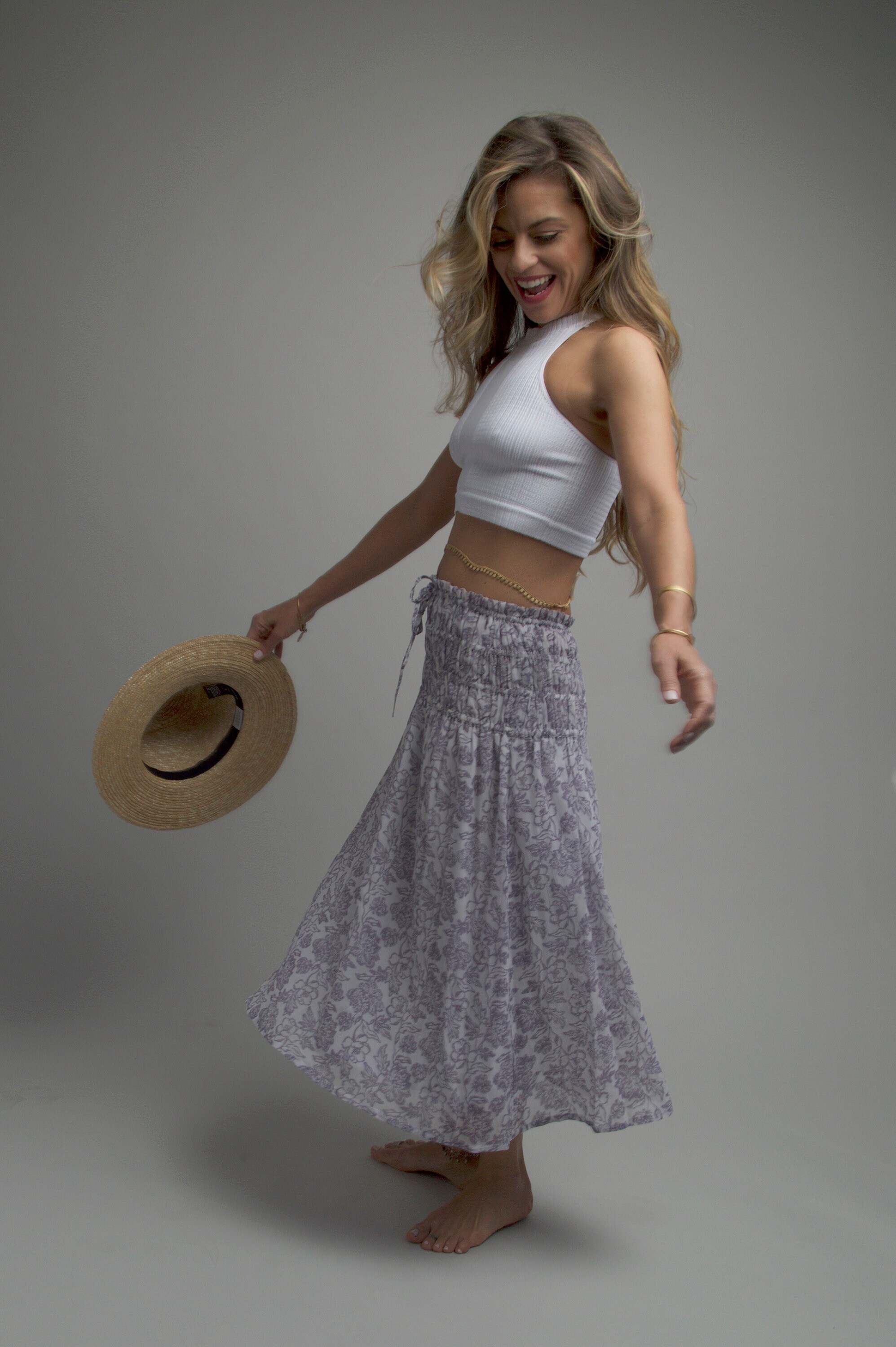 Boho Midi Skirt Etsy