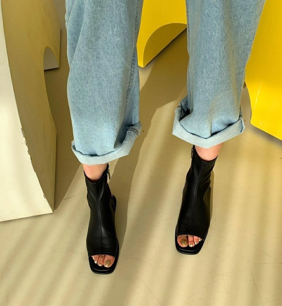 Open Toe Flat Sandal - Etsy