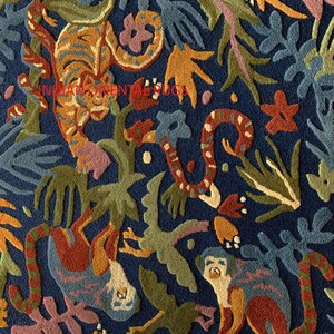 New Authentic Hand Tufted Woolen Carpet High and Low Loop and - Etsy