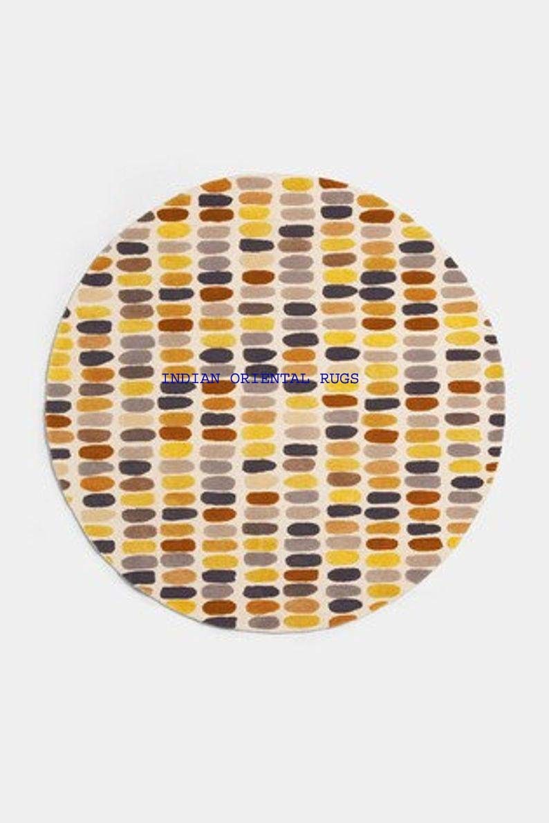 New Multi Modern Rug 100% Woolen Hand Tufted Area Rug With - Etsy