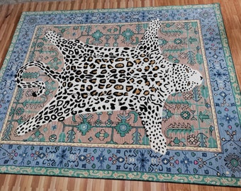 Leopard Print Rug - Etsy