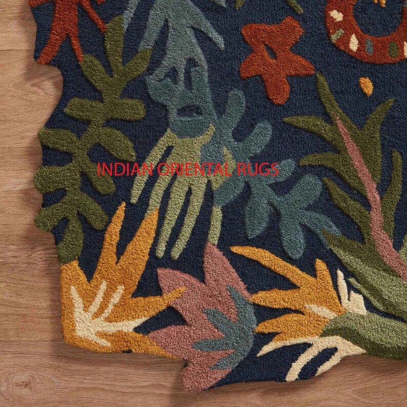 New Authentic Hand Tufted Woolen Carpet High and Low Loop and - Etsy